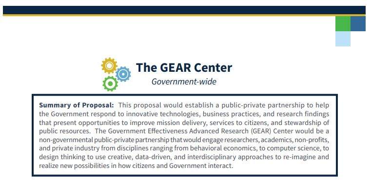 GEAR Center Seeks to Bring Bright Minds Together to Solve Government's ...